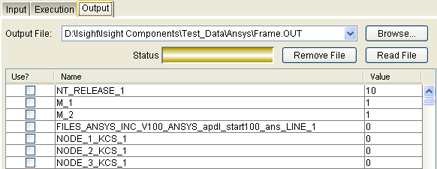 Selecting the Output File and Parameters