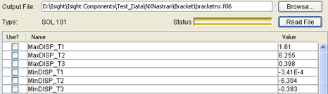 Selecting the Output File and Parameters