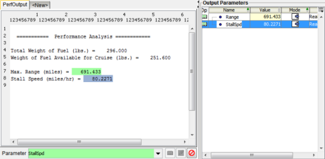 Configuring the Performance Output Parsing Instructions