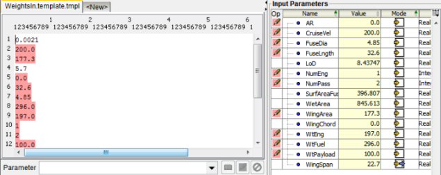 Configuring the Sizing Weights Input Parsing Instructions